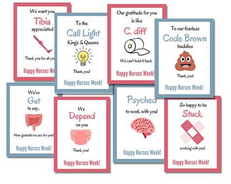 Nurses Week Printable T Tags Nurses Week Funny Medical Cards Nurse
