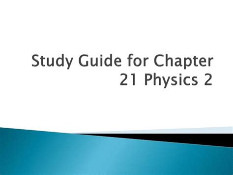 PPT Study Guide For Chapter Physics PowerPoint Presentation Free Download ID