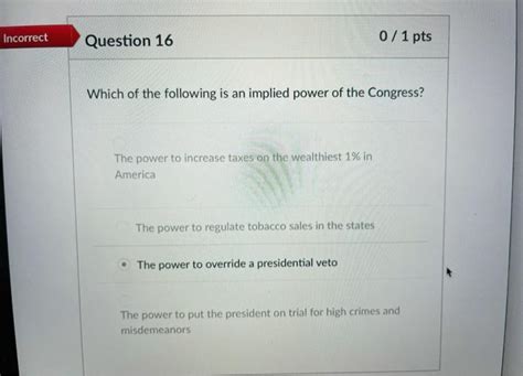 solved incorrect question 16 0 1 pts which of the