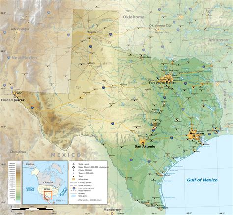 Printable Road Map Of Texas