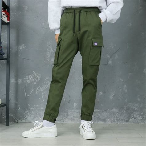 남자 허리 밴딩 카고 조거 팬츠 스판 밑단 조절 조커 헬로마켓