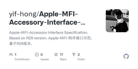 Github Yif Hong Apple Mfi Accessory Interface Specification Apple Mfi Accessory Interface