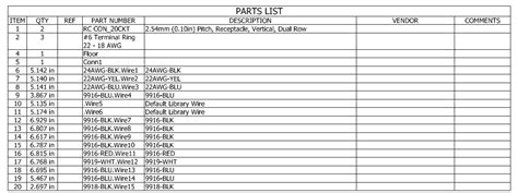 solved wire properties in drawing parts list autodesk community