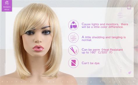 Blonde Unicorn Bob Wig Human Hair Blonde Wigs With Bangs