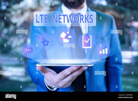 Handwriting Text Lte Networks Conceptual Photo Fastest Network Connection Available For