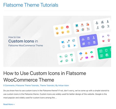 Flatsome Tutorials By Ahmed Ehsaan UX Themes Docs