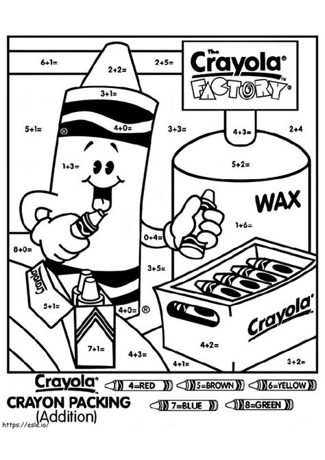 Free Addition Color By Numbers Coloring Page