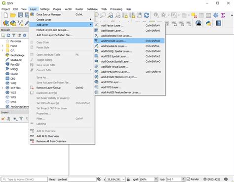 viewing data in an open source desktop gis qgis symaptic