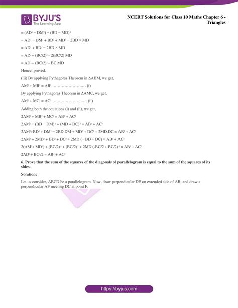 NCERT Solutions For Class Maths Chapter Triangles