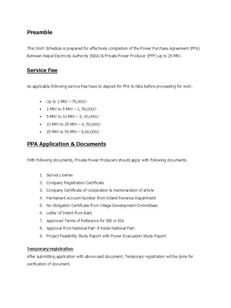 Ppa Procedure Pdf Electrical Grid Electric Power Transmission