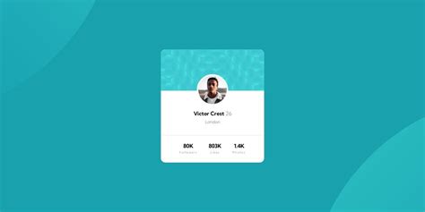 Frontend Mentor Profile Card Component Html And Css With Flex And Bem Coding Challenge Solution