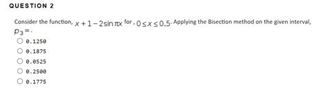 solved consider the function x 1−2sinπx for 0≤x≤0 5