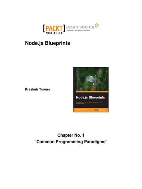 Node Js Blueprints Chapter No 1 Common Programming Paradigms