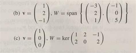 solved decompose each of the following vectors with respect