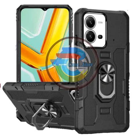 Casing Hp Vivo V25 5gv25e Hardcase Robot Hit Eye Whit Ring Transformer