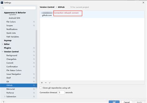 解决idea与github出现connection Refusedconnect的问题intelij Github Connection