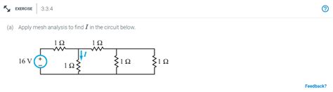 Solved A Apply Mesh Analysis To Find I In The Circuit Chegg