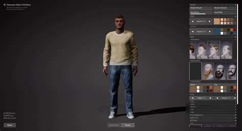 standalone demo character editor documentation