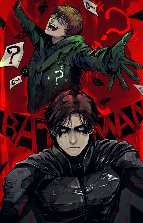 Batman Bruce Wayne The Riddler And Edward Nashton Dc Comics And 2