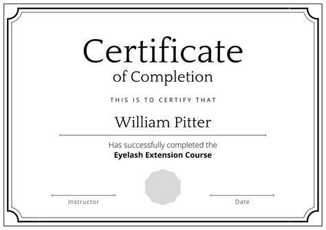 Fancy Certificate Of Completion Templates