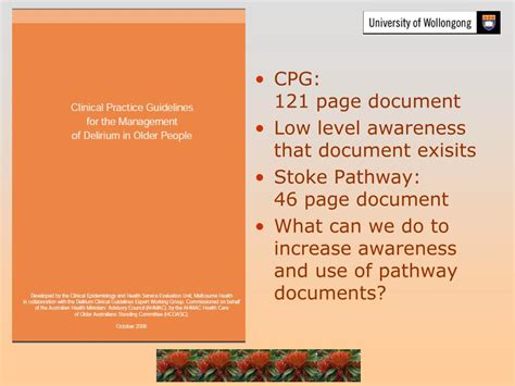 Ppt Developing And Implementing Delirium Care Pathways” Powerpoint Presentation Id1220057