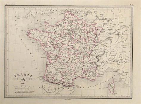 France En 1789 The Old Map Gallery