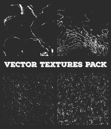 Premium Vector | Beige grunge distressed texture set