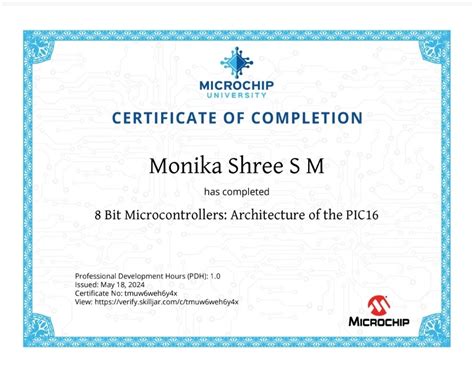 Monika Shree S M On Linkedin I Am Happy To Share That I Have Earned