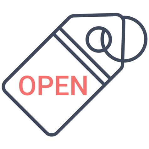 Open Generic Color Outline Icon