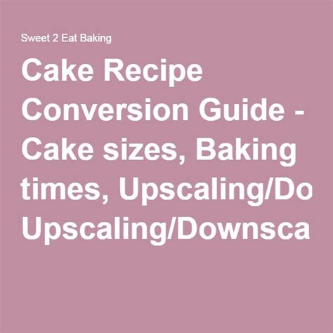 12 Baking Tin Conversion Charts Ideas To Save Today Baking Baking Tins Cake Pan Sizes And More