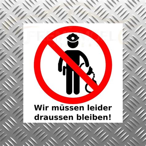 Aufkleber Auto Haus 10 Cm Cop Polizei Police Wir Müssen Leider