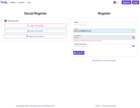 Github Rslvnnuxt Typescript Ssr Firebase Auth Firebase Full Password Authentication