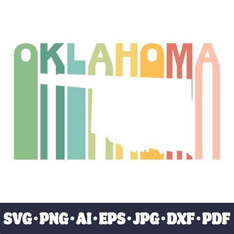 Oklahoma Svg Cricut Cut File State Outline Map Png Clipart Silhouette