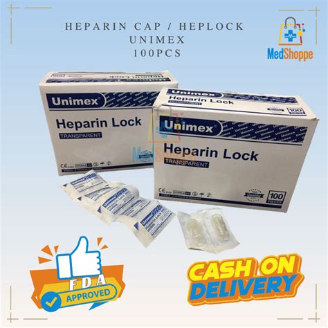 Unimex Heparin Lock Heplock 100pcs Shopee Philippines