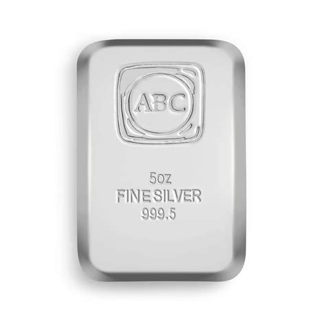 Buy 5oz Abc Cast Silver Bullion Bar 999 Purity Australian Gold Capital