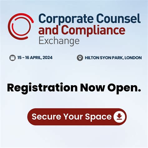 Christopher J Desloges On Linkedin 🎉 Registration Is Now Open For The Corporate Counsel