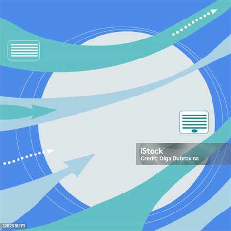 벡터 추상 배경 청록색 및 파란색 파도 선 화살표 전진 움직임 개념에 대한 스톡 벡터 아트 및 기타 이미지 개념 고객 참여 곡선 Istock