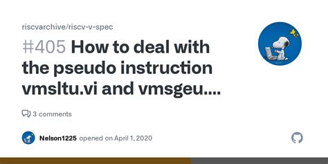 How To Deal With The Pseudo Instruction Vmsltuvi And Vmsgeuvi If The