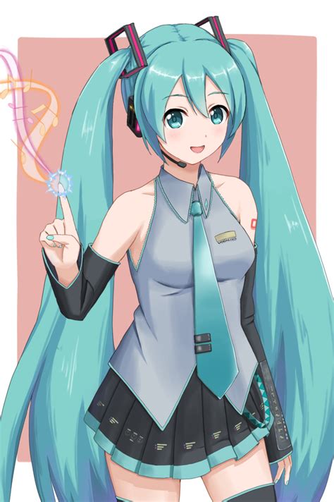 Safebooru Bare Shoulders Black Skirt Black Sleeves Blue Eyes Blue