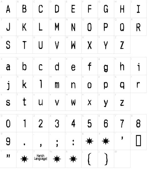 Harsh Language Font Download