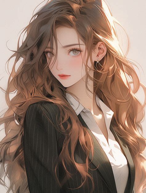 Wavy Hair Anime Character