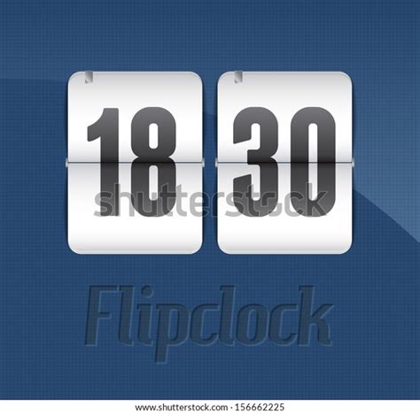Realistic Flip Clock Vector Illustration Eps Stock Vector Royalty Free 156662225 Shutterstock