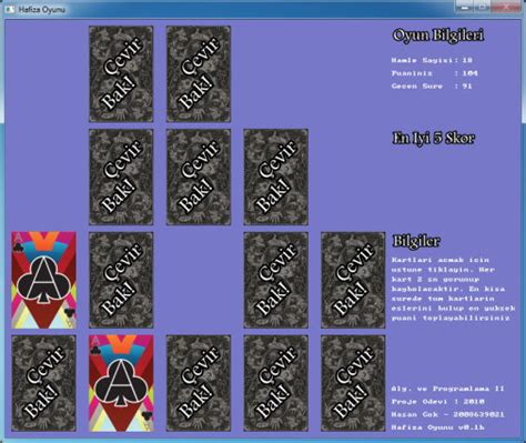 Github Hasangok Legacy Card Matching Game A Card Matching Game Written In C With Allegro