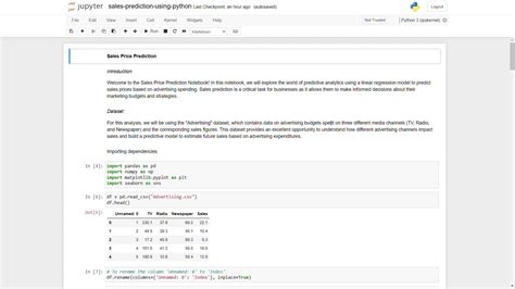Vaidik Sharma On Linkedin 🎯task 5 Sales Prediction Using Pythonof My