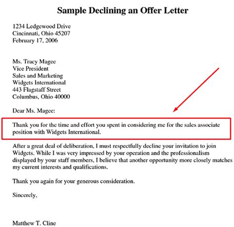 How To Politely Decline A Business Offer Templates And Examples