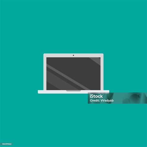 벡터 노트북입니다 평면 스타일에 개인용 컴퓨터입니다 데스크톱 컴퓨터입니다 컴퓨터 아이콘 백그라운드에 고립 0명에 대한 스톡 벡터 아트 및 기타 이미지 Istock