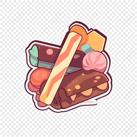 귀여운 사탕 스티커 일러스트 벡터 클립 아트상표 Png 일러스트 무료 다운로드 Lovepik