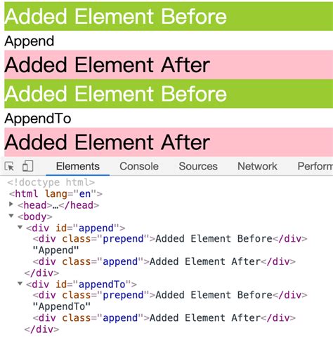 Jquery Append Andprepend Appendprependappendtoprependto By Huang Pei Medium