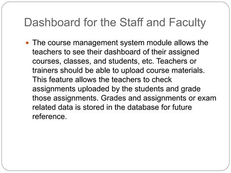 Course Management System Cms Ppt