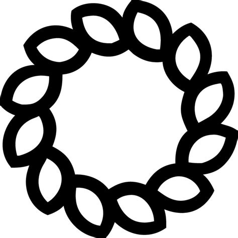 Twig Wreath Icon Vector Art Icons And Graphics For Free Download